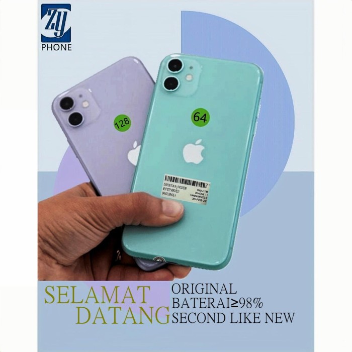 Jual [ Hp / Handphone ] Iphone 11 256Gb/128Gb/64Gb Second Bekas ...