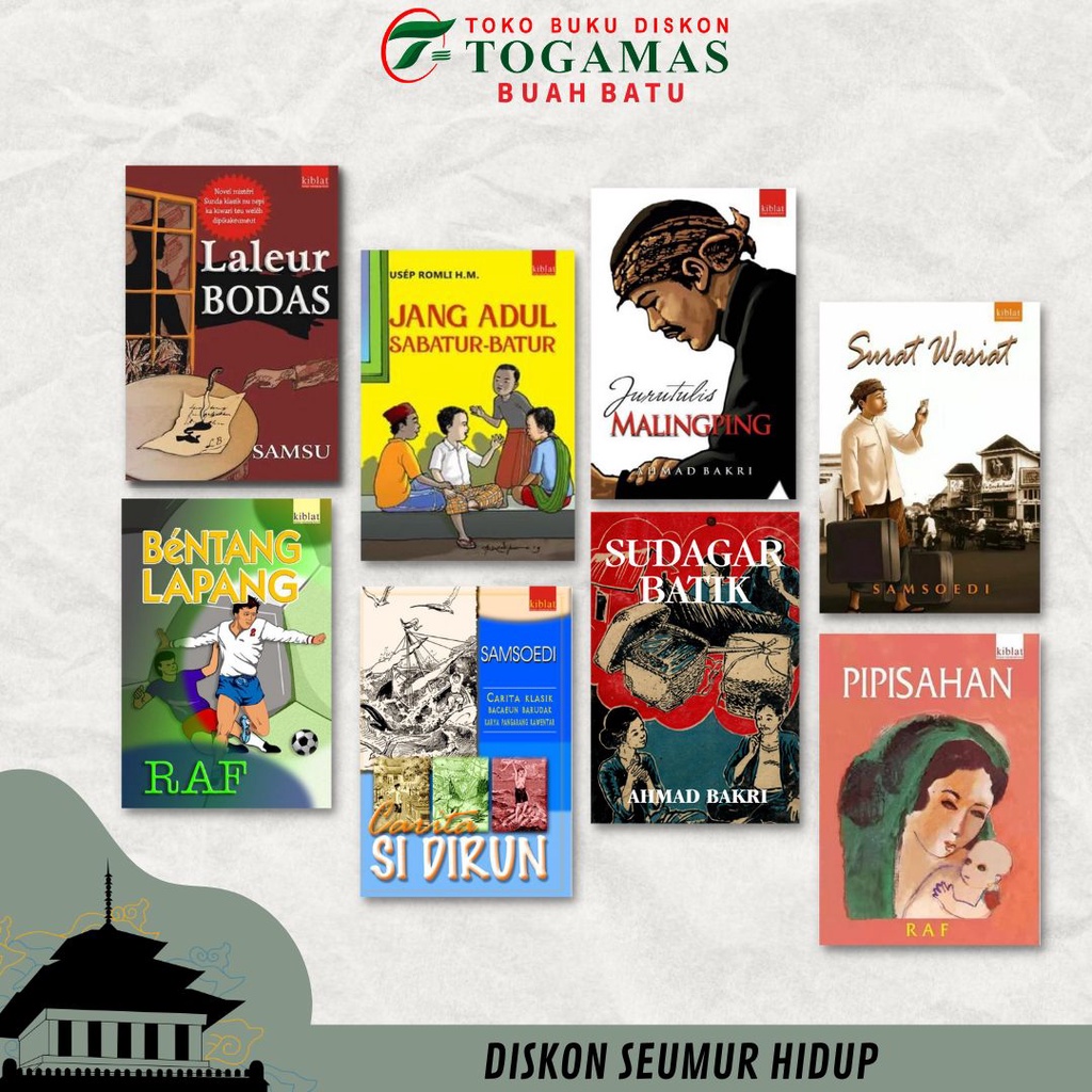 Jual KUMPULAN NOVEL SUNDA / CARPON SUNDA (3) - KIBLAT | Shopee Indonesia