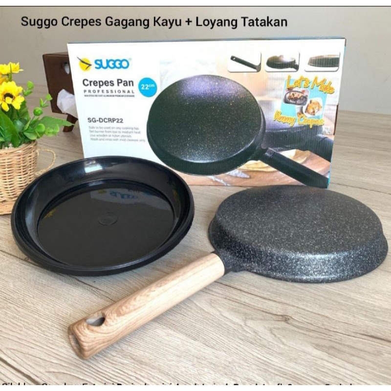 Jual CREPES PAN WAJAN KWALIK SUGGO 22CM | Shopee Indonesia