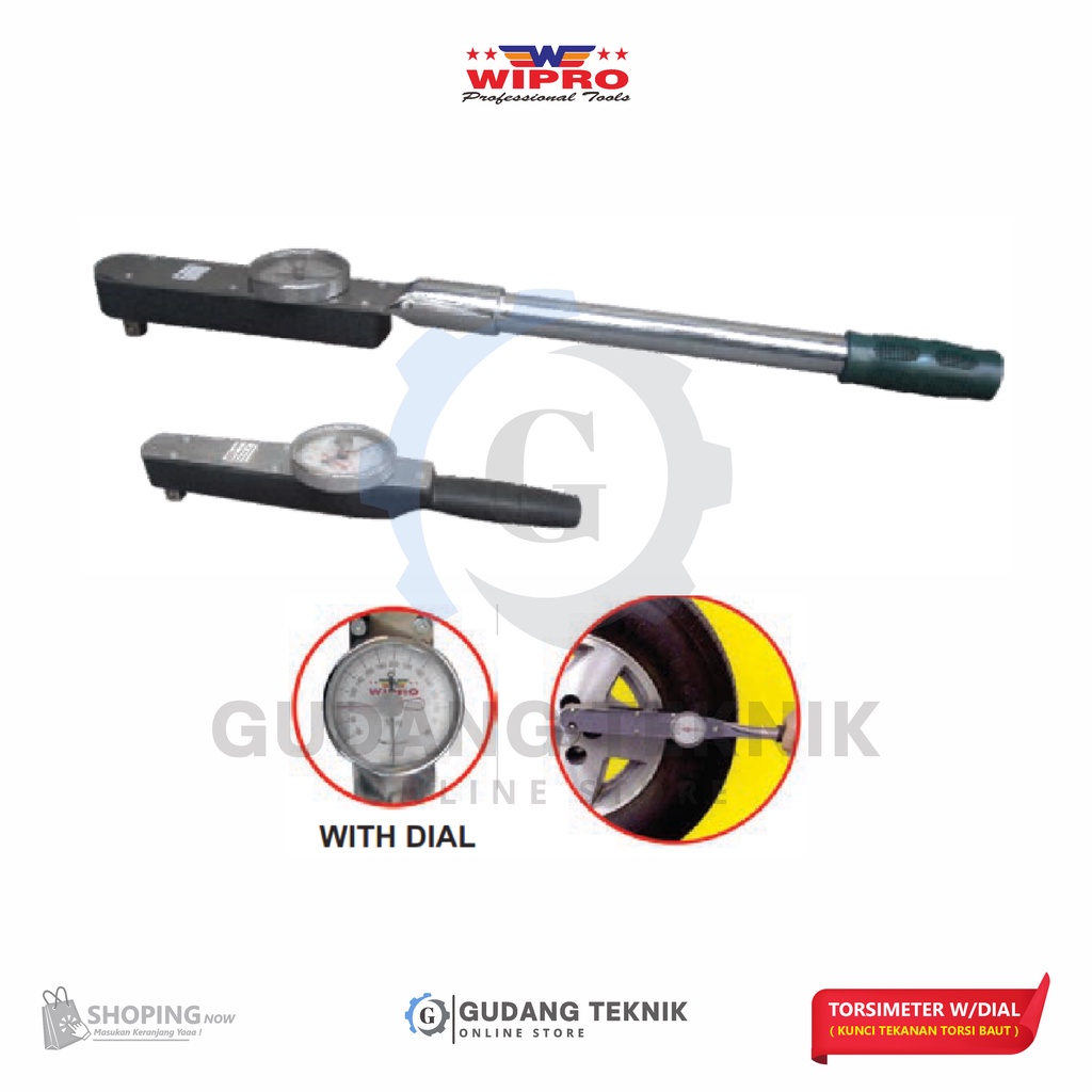 Jual TORSIMETER Kunci Momen Torsimeter 0-100 N.m WIPRO ACD-10 / Kunci ...