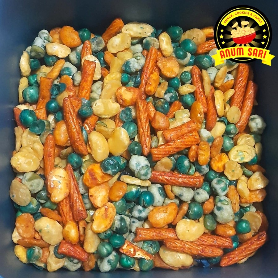 Jual Kacang Campur Mix 5 Rasa Spesial 250 Gram - Anum Sari | Shopee ...