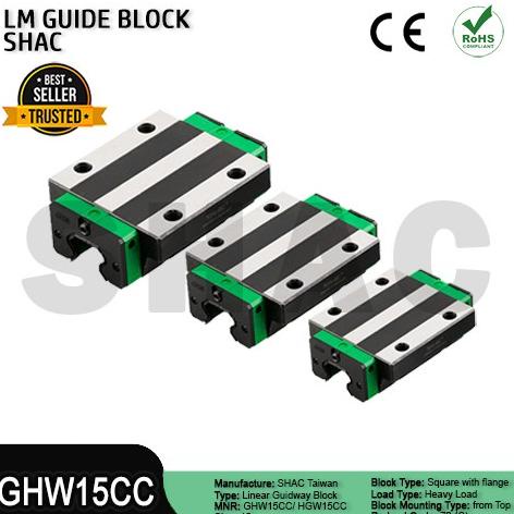Jual Ghw15Cc/ Hgw15Cc Linear Guide Block - Original Shac Taiwan | Shopee Indonesia