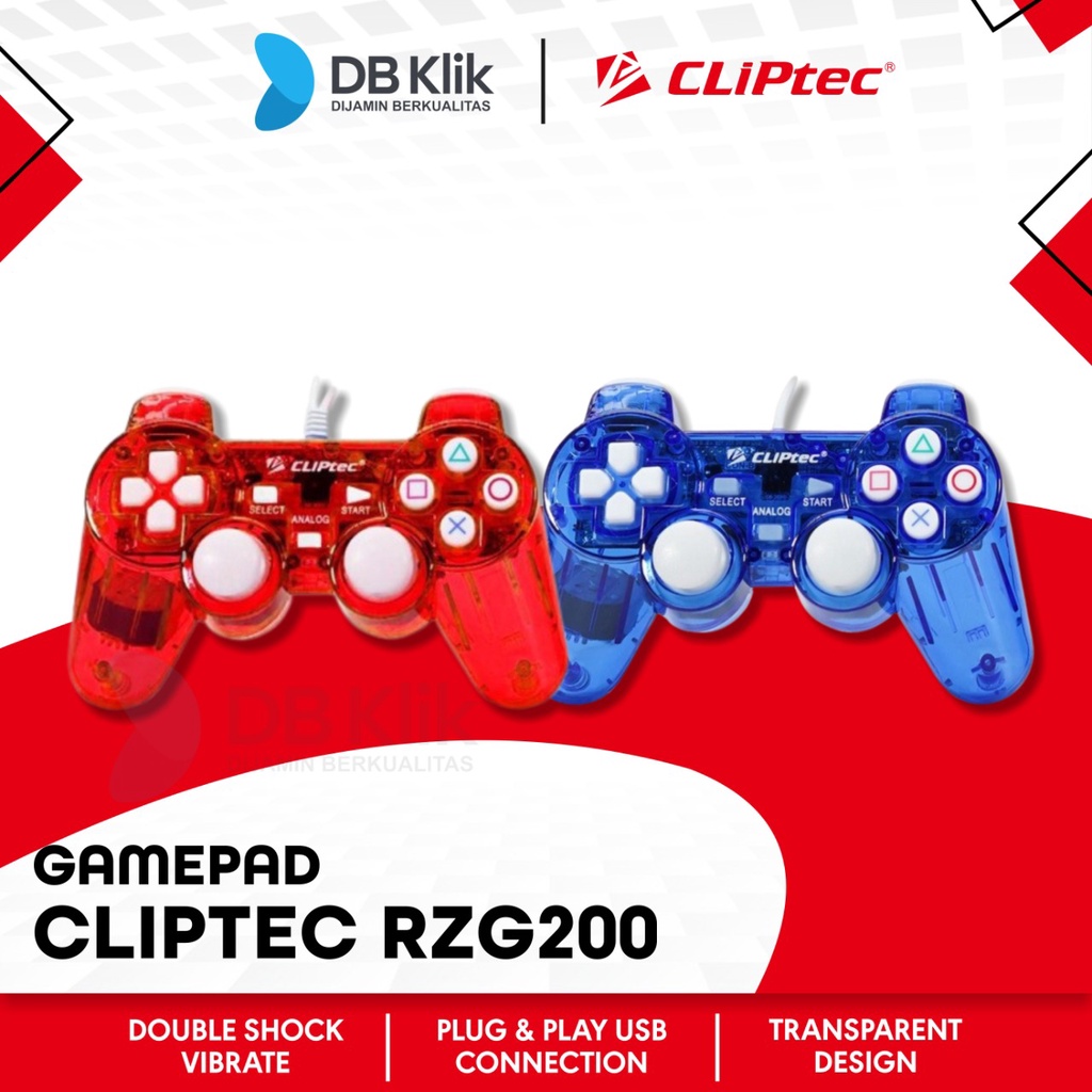 Jual Cliptec Gamepad Rzg200 Usb Double Transparan - Rzg 200 | Shopee ...