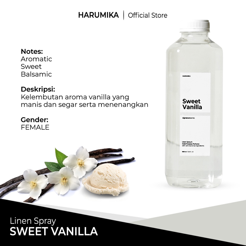 Jual PAKET ISI ULANG - Harumika 1Liter LINEN SPRAY & ROOM REFRESHER ...