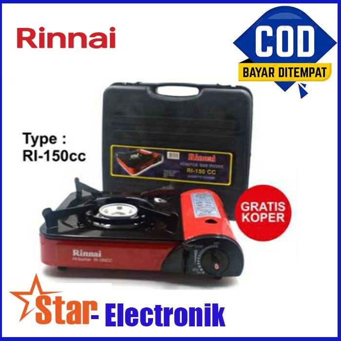 Jual Kompor Portable Rinnai RI-150 CC /Kompor Camping FREE KOPER ...