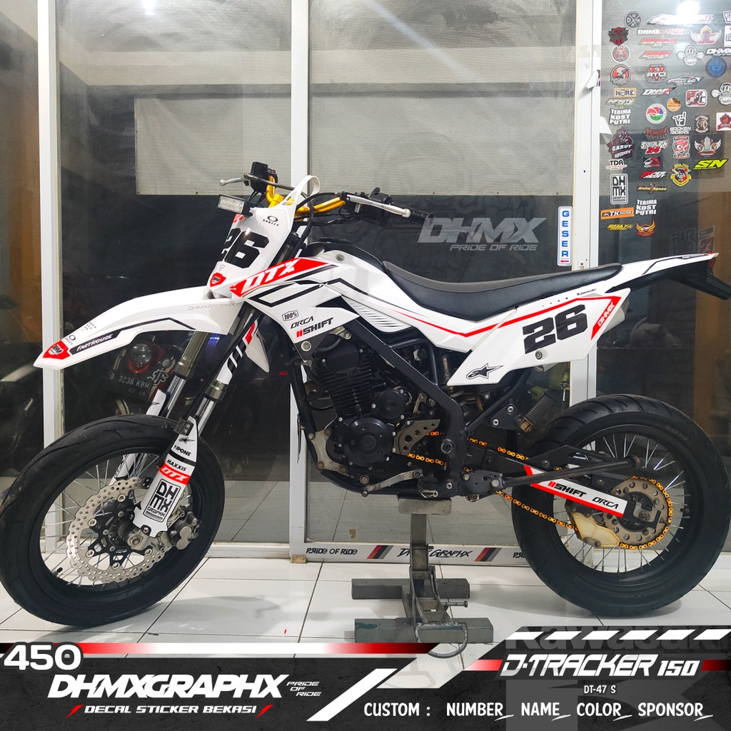 Jual DHMX Decal Sticker D Tracker D-Tracker 150 (DT-47 S) | Shopee Indonesia