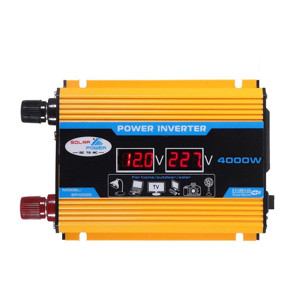 Jual Inverter Frekuensi Tinggi, Modifikasi Gelombang Sinus, Daya Puncak 4000W Inverter DC 12V ke ...