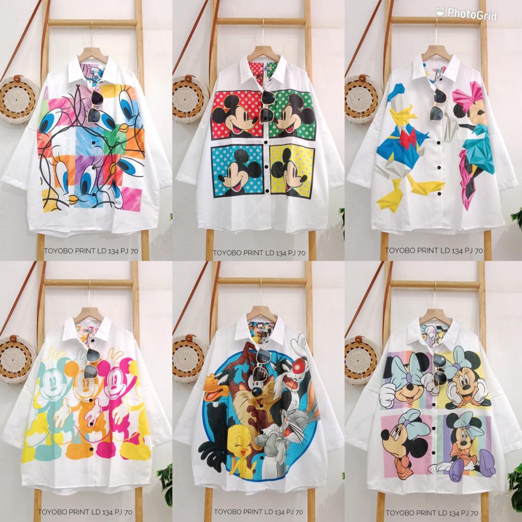 Jual Kemeja Toyobo print disn*y | Shopee Indonesia