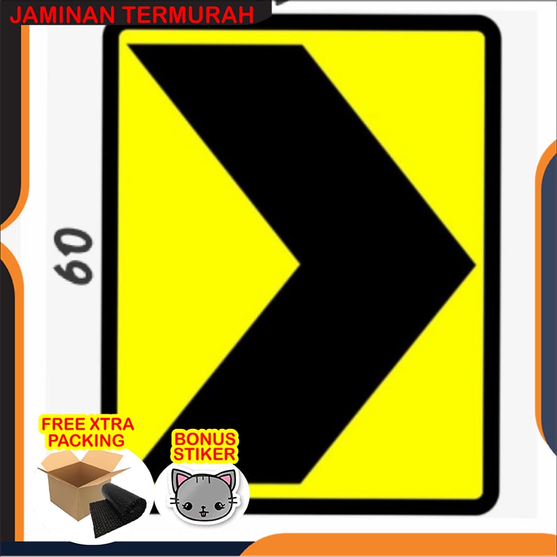 Jual Murah Rambu Lalulintas tikungan kanan dan kiri Elegan | Shopee ...