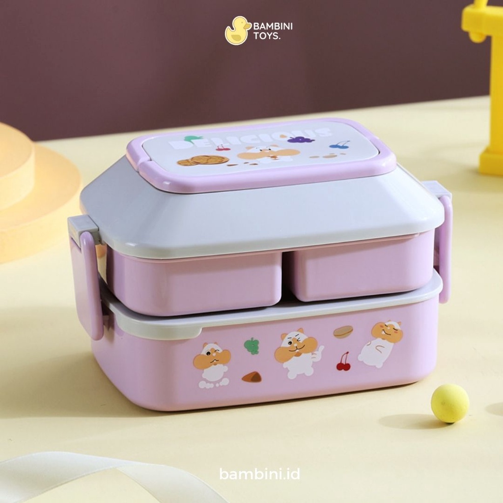 Jual TOWER LUNCH BOX BESAR Tempat Bekal Makan Anak Sekolah 1.5 liter 2 ...