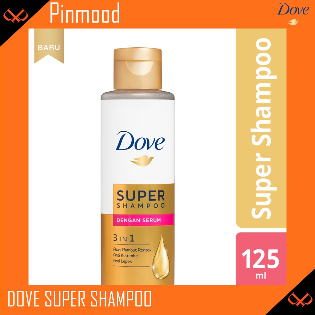 Jual DOVE 3 IN 1 SUPER SHAMPOO [ 125 ML ] HAIR SERUM ANTI LEPEK ANTI ...