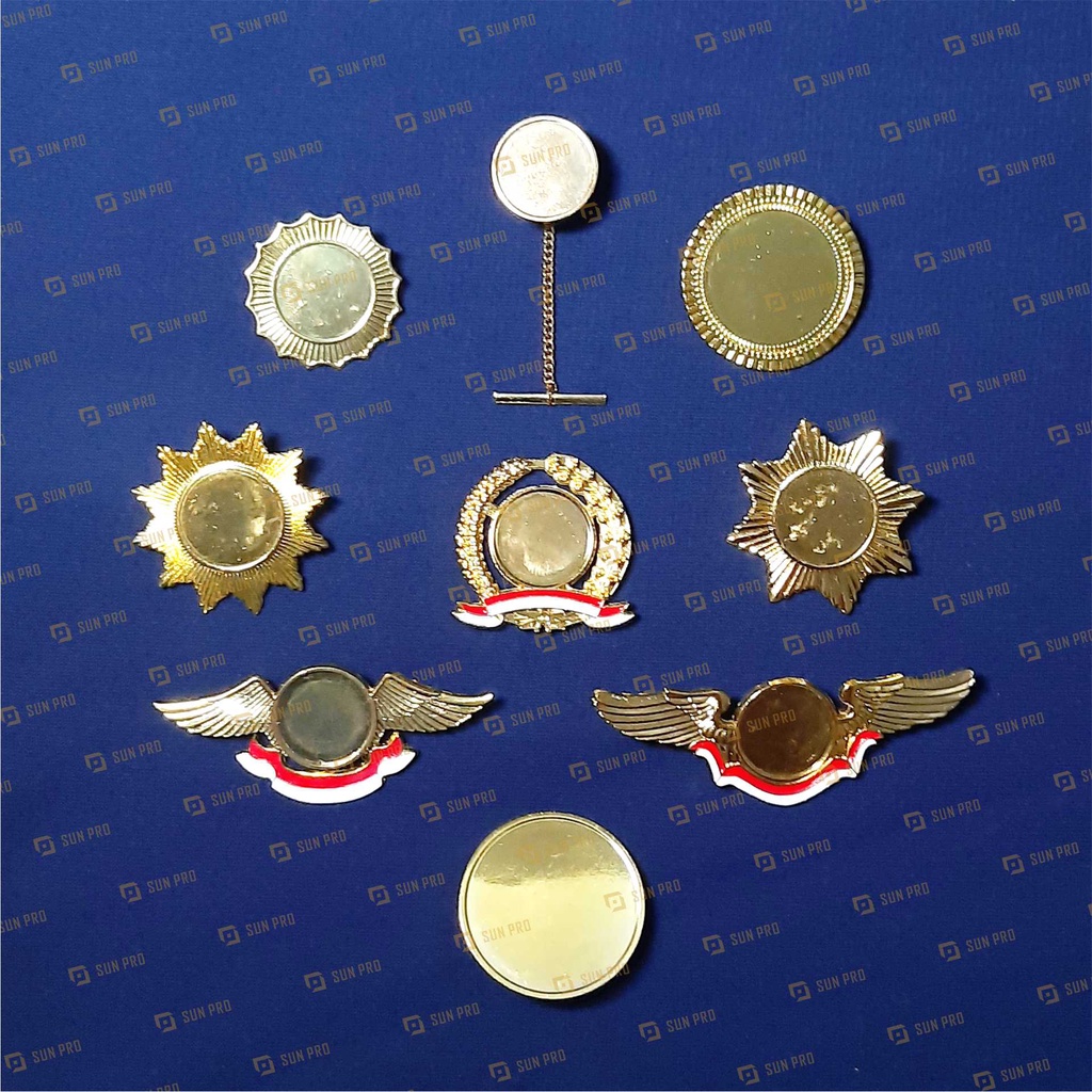 Jual Pin Lencana Custom Bahan Logam Cor Warna Gold (Emas) | Shopee ...