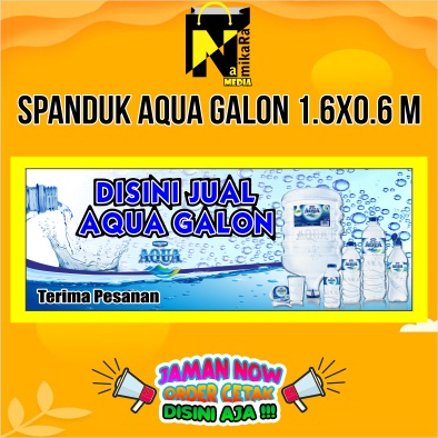 Jual Spanduk banner backdrop Jual Aqua Galon murah bisa custom terbaru ...