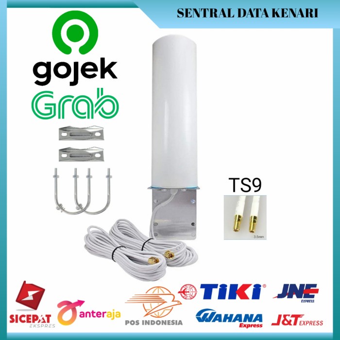 Jual Hemat Antena Modem Router Gsm Wifi 4G Lte Omni Outdoor Dual Ts9 2M ...