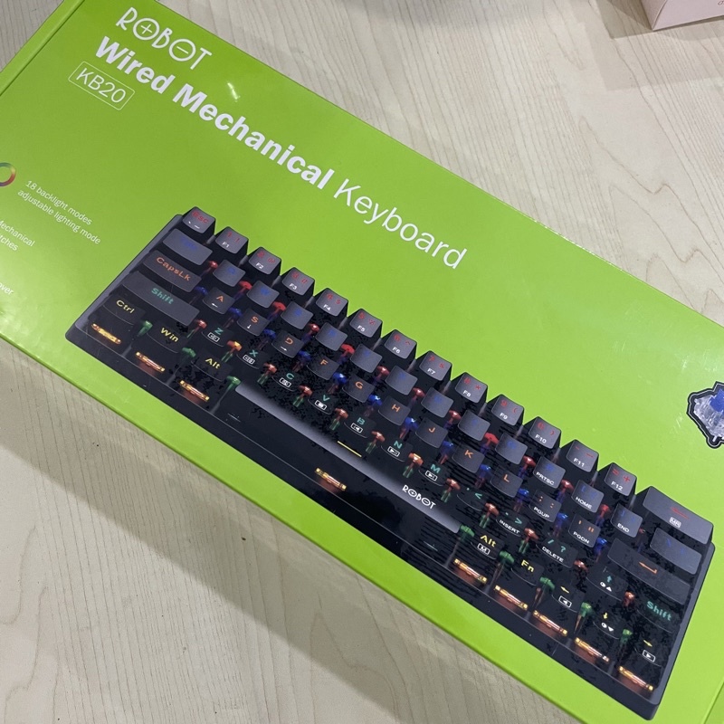 Jual keyboard Mechanical 60% Robot KB20 | Shopee Indonesia