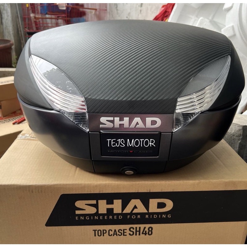 Jual Box Motor SHAD SH48 Carbon Dark Grey Box Tabung Touring SH48 SH 48 ...
