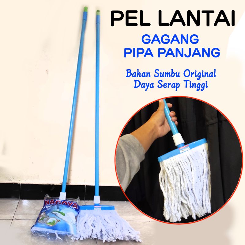 Jual Alat Pel Lantai Pengepel Pel Sumbu Nagoya Mop Gagang Pipa | Shopee ...