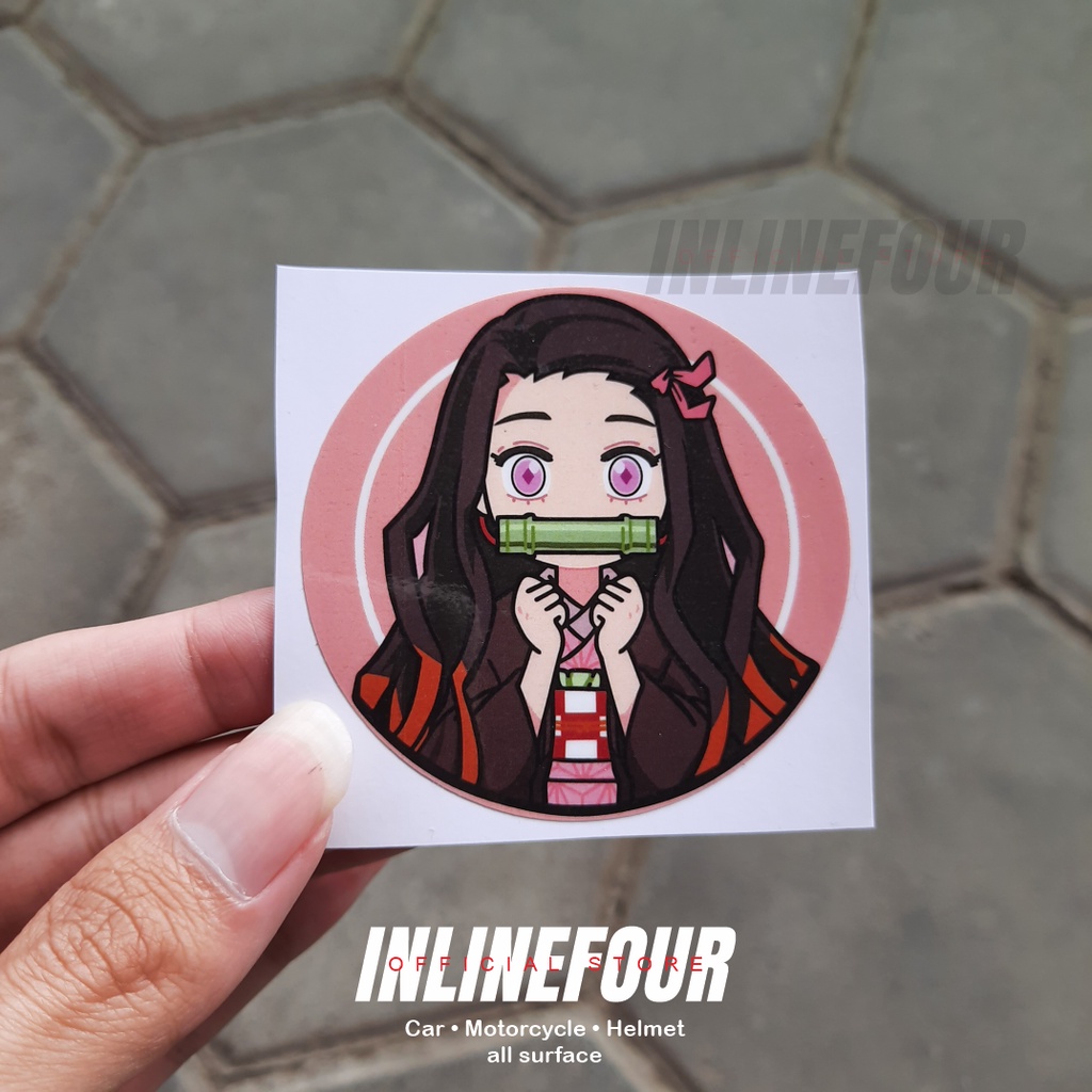 Jual Stiker Anime Hologram - Sticker Nezuko - Demon Slayer Motor Wibu ...