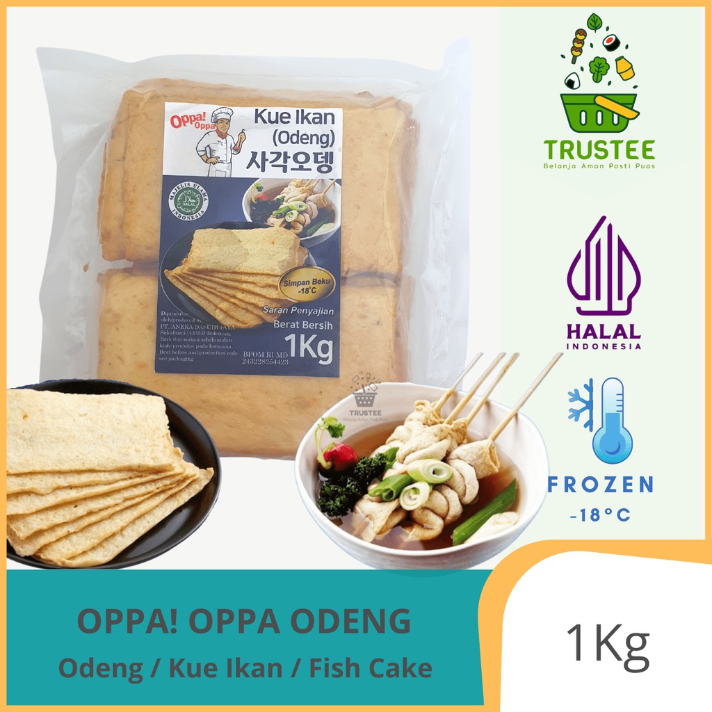 Jual Oppa! Oppa Odeng Oden Eomuk Korea Fish Cake Halal 1kg | Shopee ...