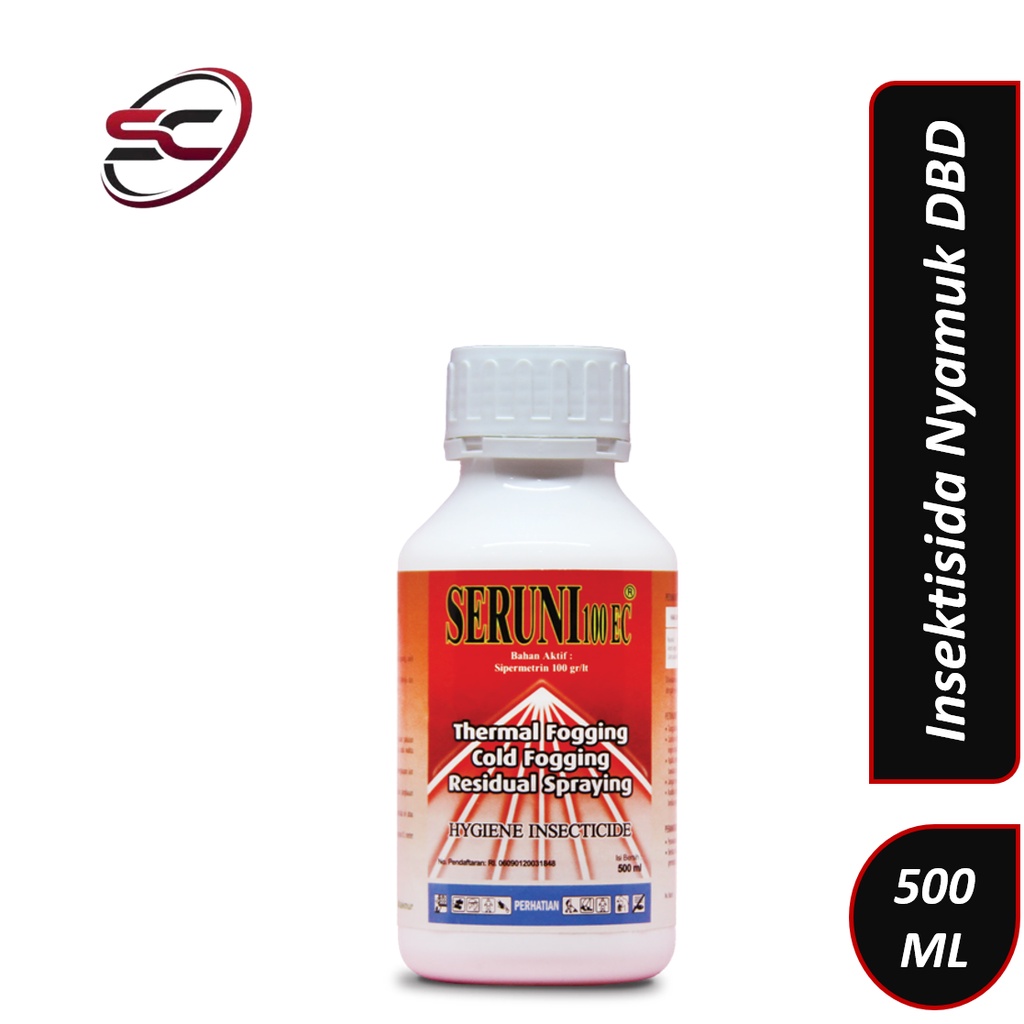 Jual SERUNI 100 EC 500 ML Insektisida Fogging Spesialis Nyamuk DBD ...