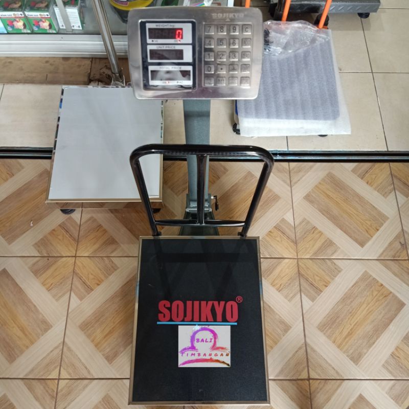 Jual Timbangan Duduk Digital Stainless 300kg / 50g Sojikyo Scale 300 kg | Shopee Indonesia