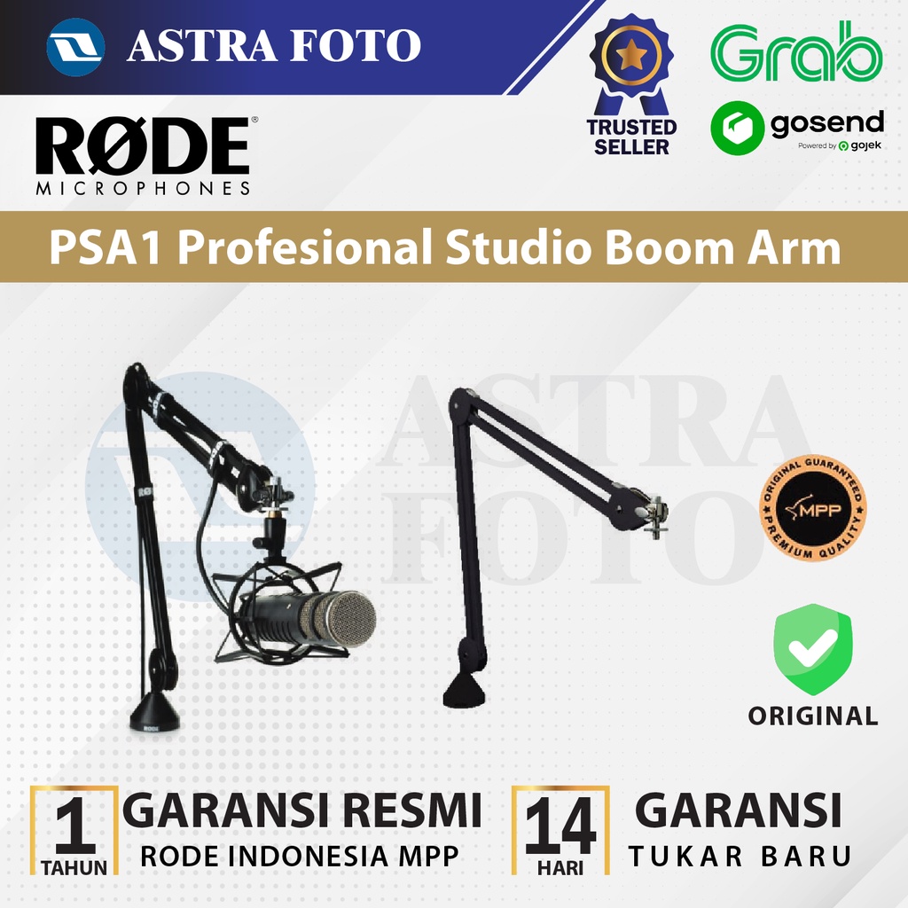 Jual Rode PSA1 Profesional Studio Boom Arm Microphone - PSA 1 Arm Stand ...