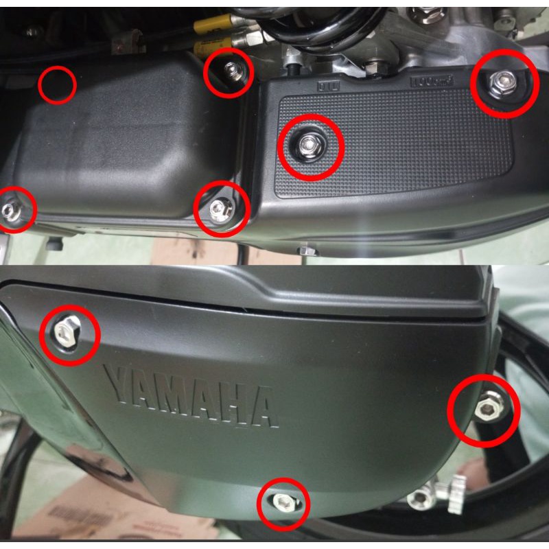 Jual baut cover cvt mio sporty Mio smile Mio soul 2kunci stenlis ...