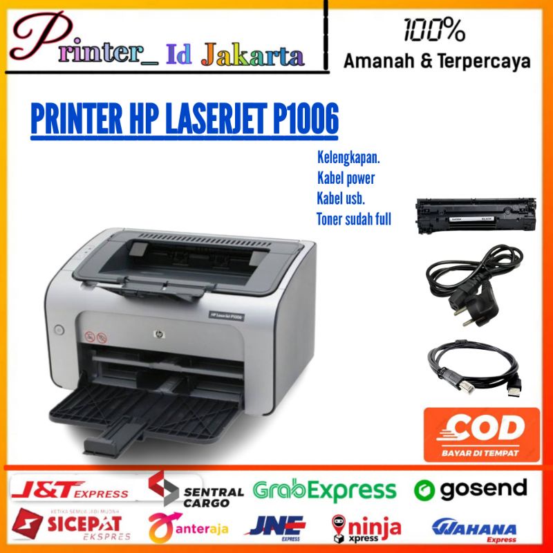 Jual Printer Hp Laserjet P1006 Murah Body Mulus Garansi 1 Bulan | Shopee Indonesia