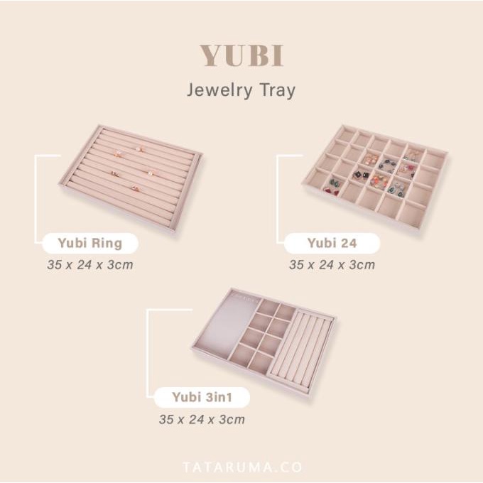 Jual YUBI - Jewelry Tray Kotak Tempat Perhiasan Laci Display | Shopee ...
