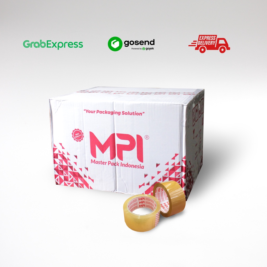 Jual Lakban Bening - Lakban Cokelat 45 mm x 60 Yard MPI 1 Dus isi 72 ...