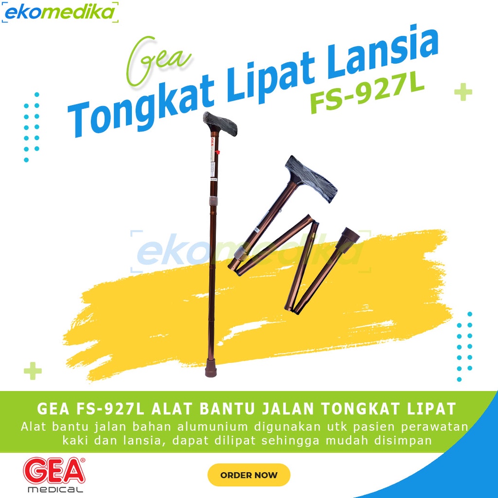 Jual Tongkat Lipat Lansia GEA FS 927 L / SELLA DY05 927L Alat Bantu ...
