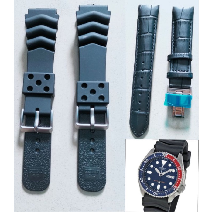 Jual Strap Tali Rubber dan Kulit Jam Seiko Diver SKX | Shopee Indonesia