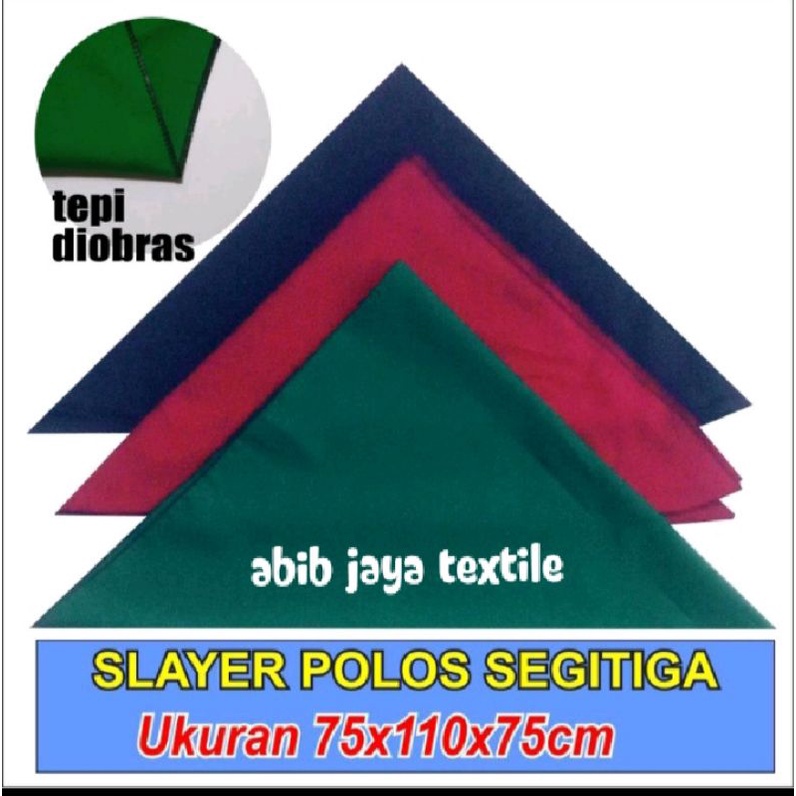 Jual slayer polos segi tiga 60x75x60 ( 1pcs ) | Shopee Indonesia