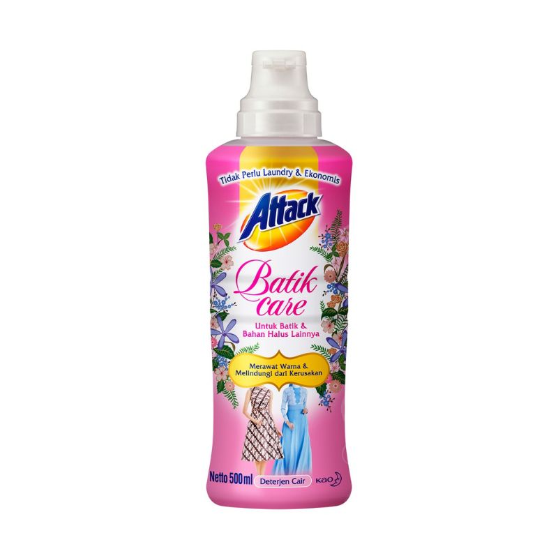 Jual ATTACK BATIK CARE LAUNDRY 500ML BOTOL FREE PEMBALUT | Shopee Indonesia