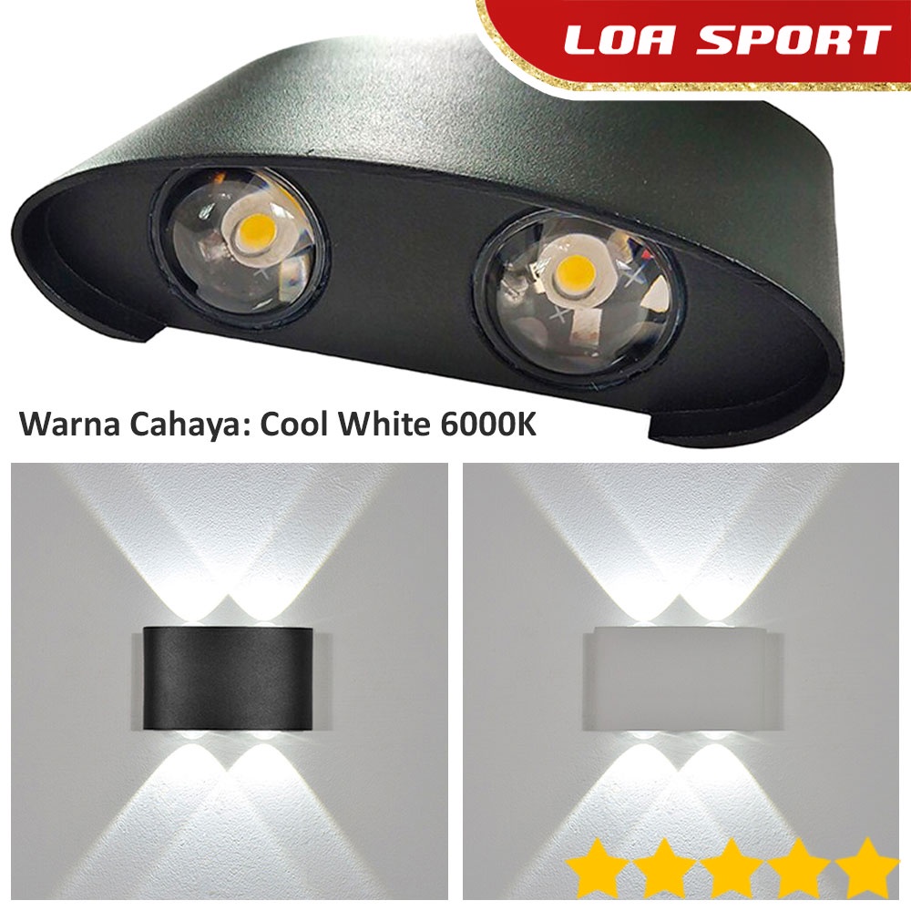 Jual Lampu Hias Dinding Tempel Sorot Minimalis 4 LED 4W Cool White ...