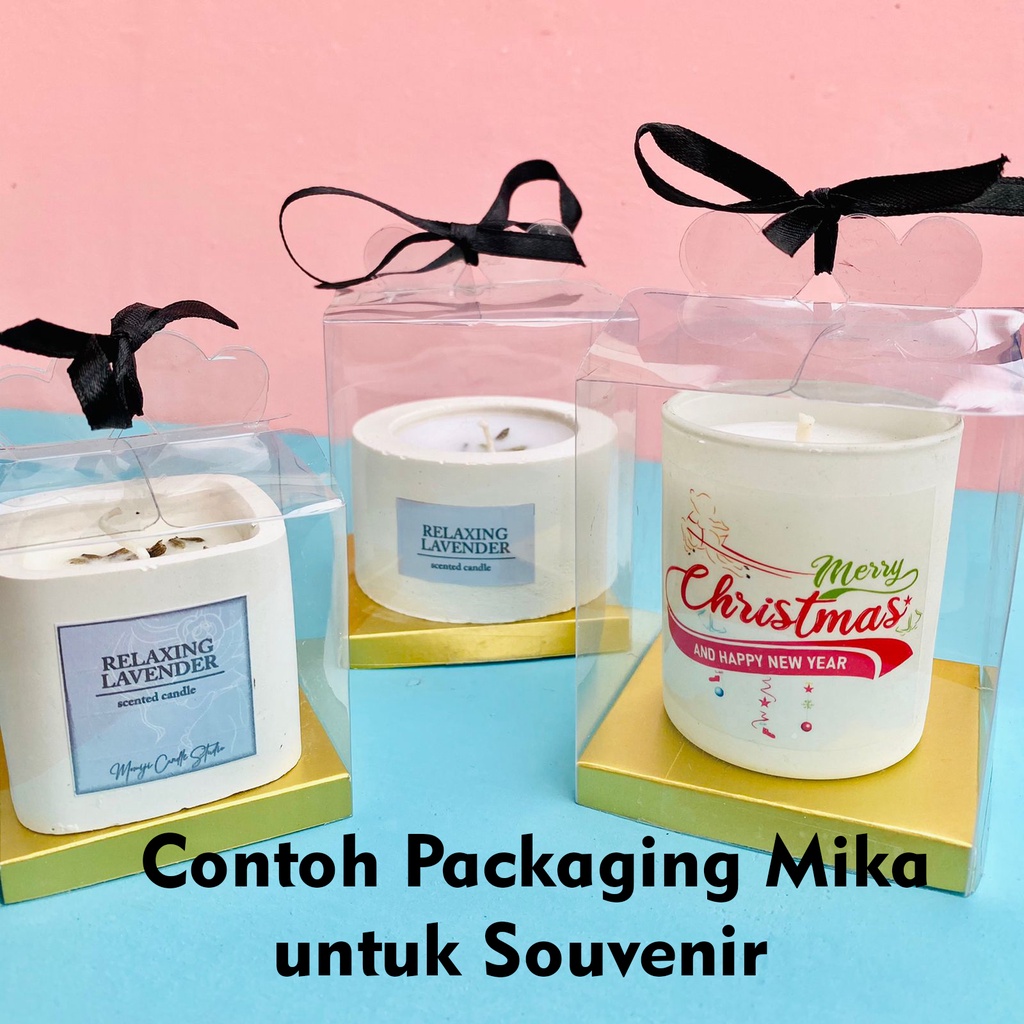 Jual Packing mika untuk souvenir Scented Candle gift Lilin aromaterapi ...