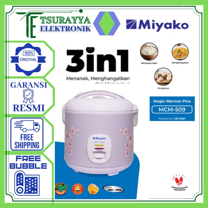Jual MIYAKO Magic Warmer Plus Rice Cooker MCM509 / MCM 509 / MCM-509 ...