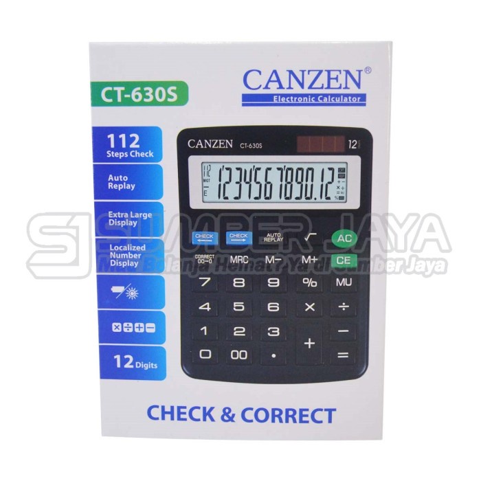Jual KALKULATOR CANZEN CT-630S Electronic Calculator Canzen CT 630 S | Shopee Indonesia