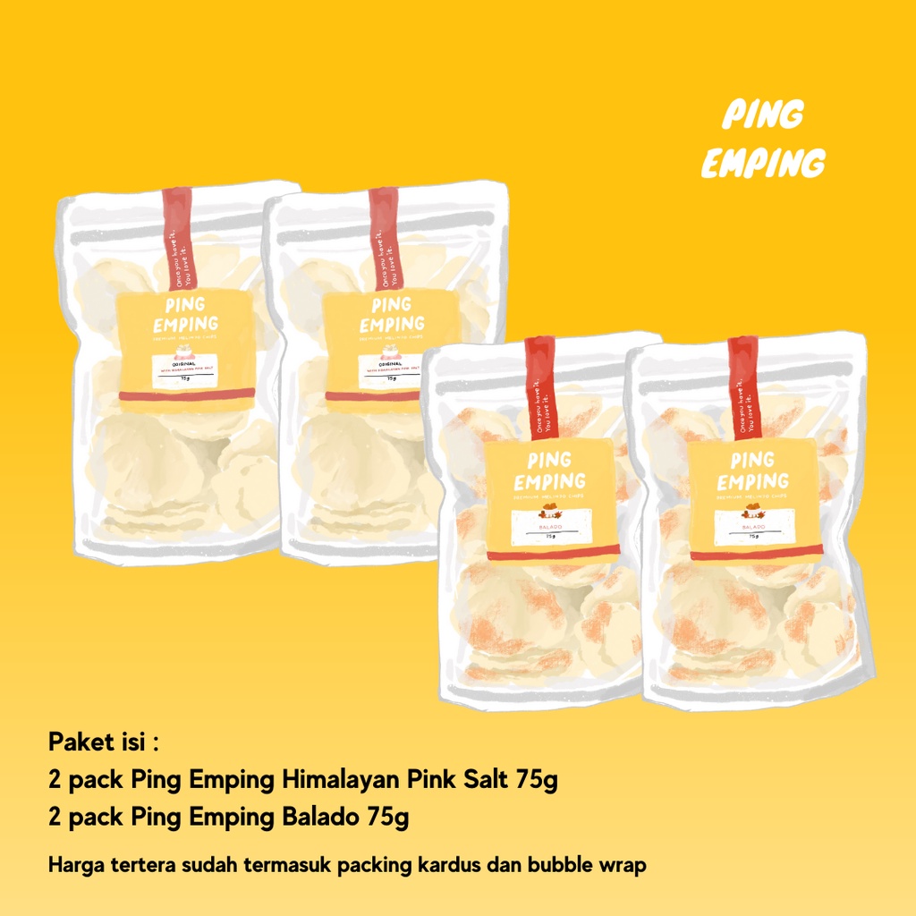Jual Paket Box Ping Emping 2 Original with Himalayan Pink Salt, 2 ...