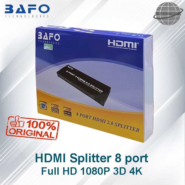 Jual Bafo Splitter HDMI / Hdmi Splitter 8 port Bafo Original Full HD ... Jual Bafo Splitter HDMI / Hdmi Splitter 8 port Bafo Original Full HD ...