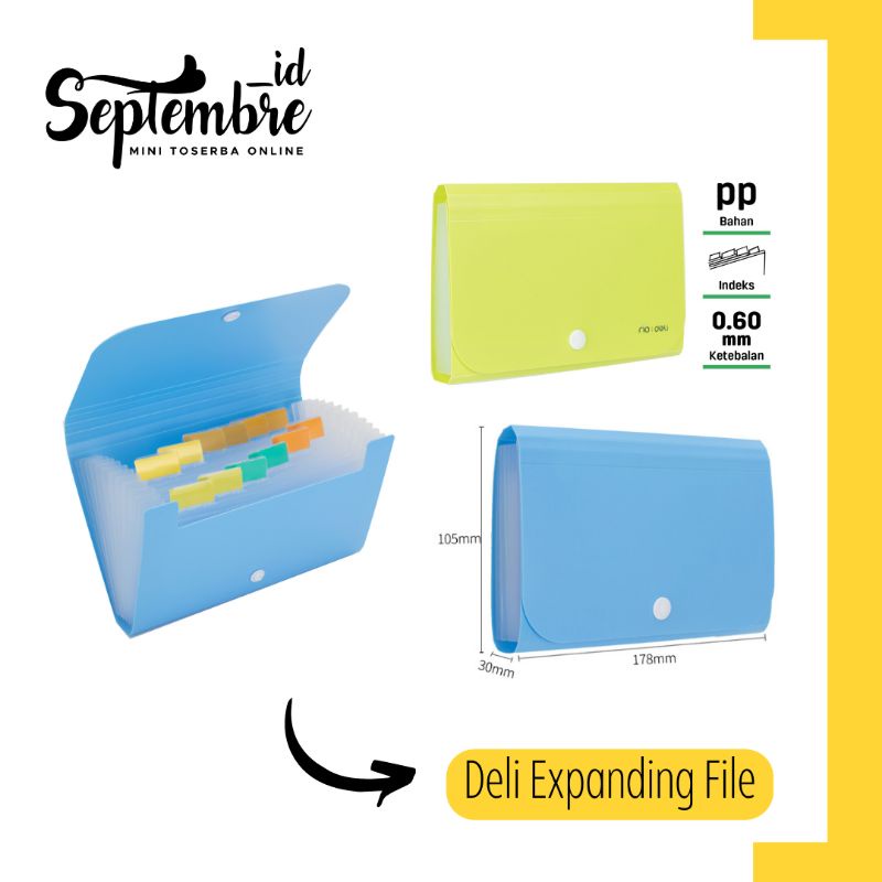 Jual Deli Expanding File Dompet Uang Dompet Nota Map Uang Map Nota Map ...