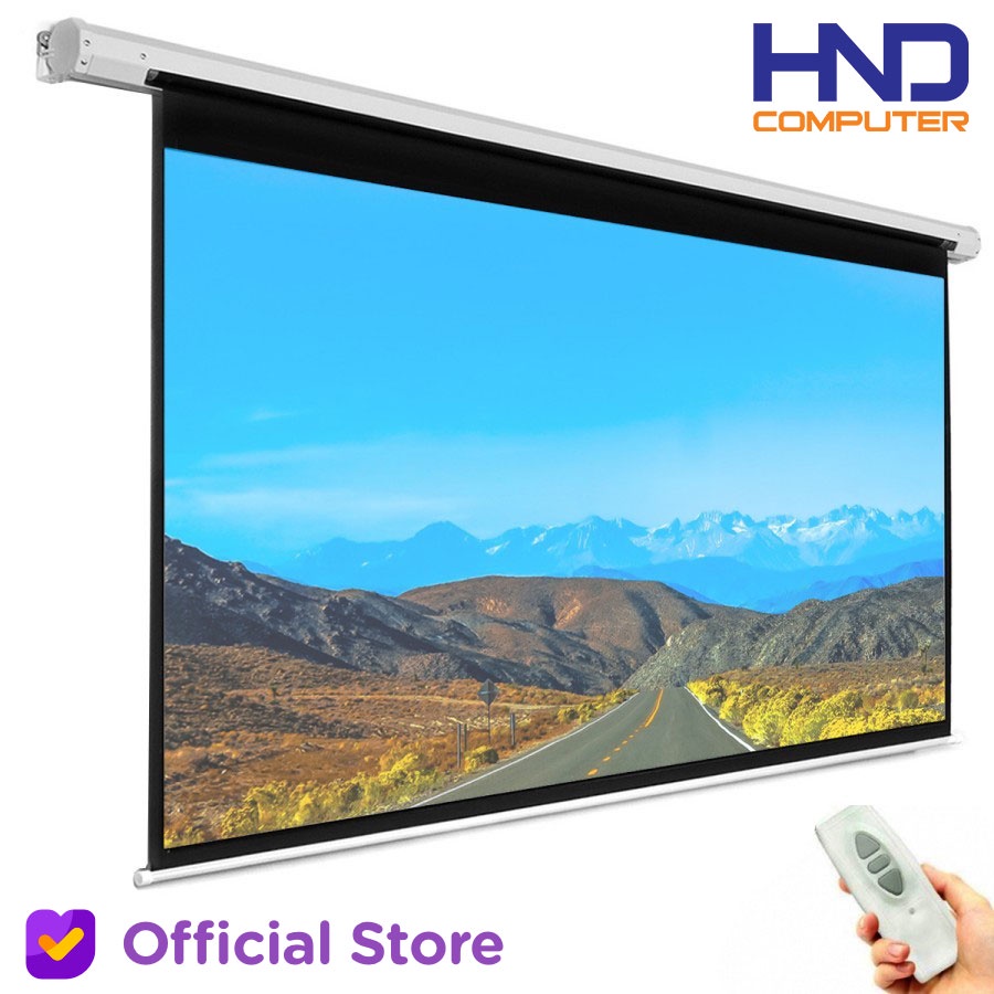 Jual Screen Projector Motorized Layar Proyektor 96 Inch | Shopee Indonesia