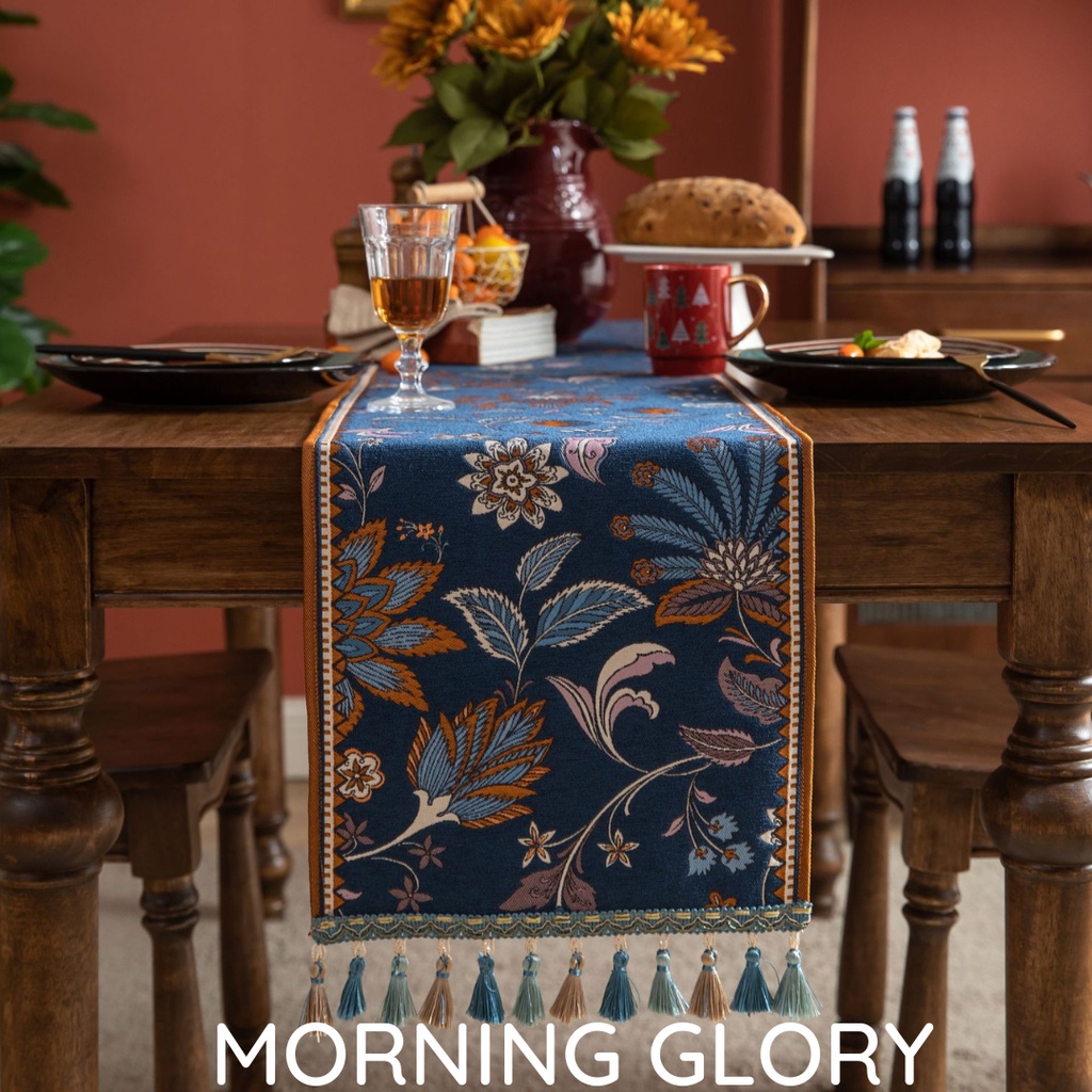 Jual Table Runner Tropical / Taplak Meja Makan Tamu Rajut Mewah Premium ...