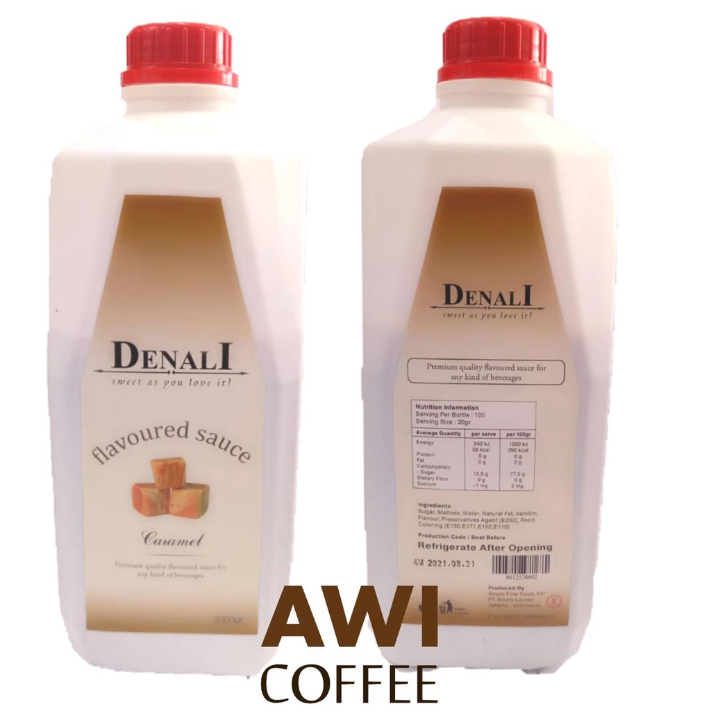Jual Awi Segar Harum | Sauce Caramel 2000gr | Denali | coffee | Flavour ...