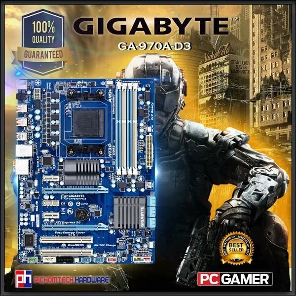 Jual MOTHERBOARD GIGABYTE AM3+ 970A D3 2 PCIE / MOBO AMD 4 SLOT RAM DDR3 | Shopee Indonesia