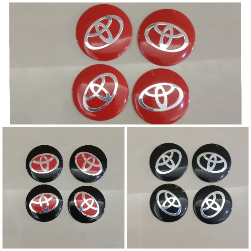 Jual Stiker dop velg mobil logo Toyota | Shopee Indonesia
