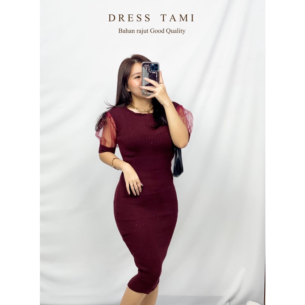 Jual Basic id fashion Dres rajut / Dres wanita rajut elegant / Dres ...