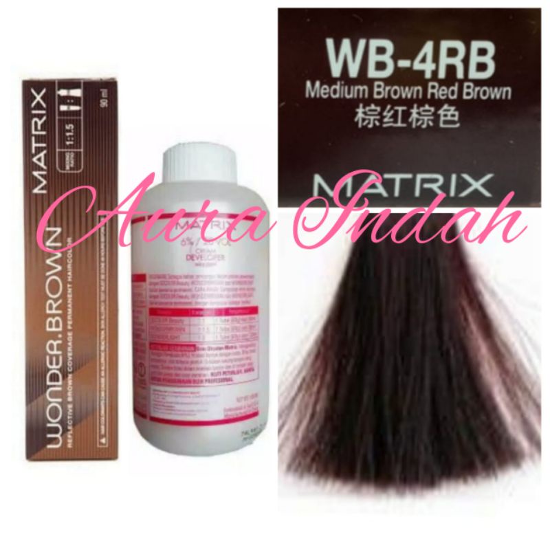 Jual MATRIX WONDER BROWN WB-4RB MEDIUM BROWN RED BROWN DAN OXYDANT ...