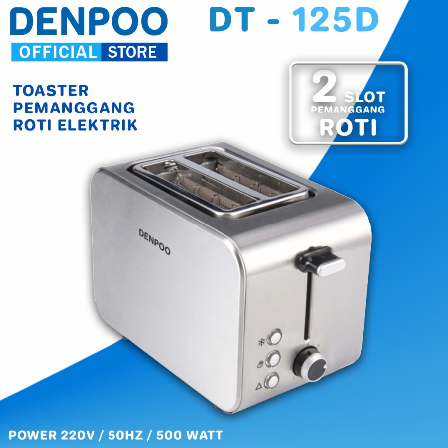 Jual Denpoo Oven Toaster Pemanggang Roti Elektrik DT125D. | Shopee ...