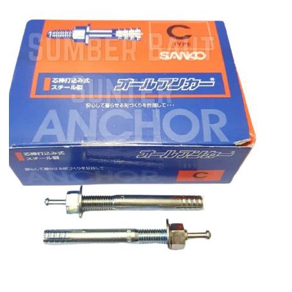 Jual High Anchor Sanko M12 x 100 / Hit Anchor / Dynabolt Angkur Ketok ...